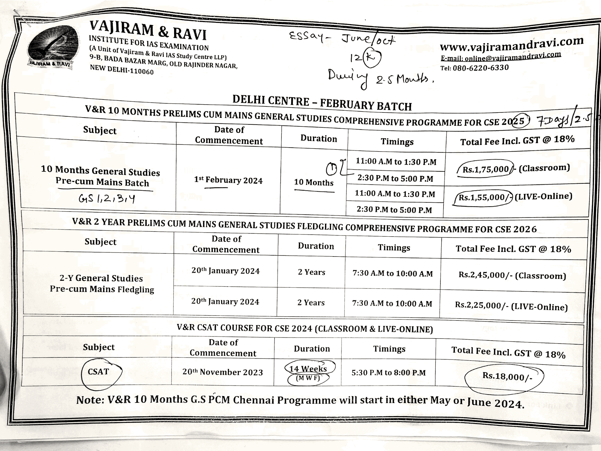 Vajiram and Ravi Fees 2024 and Counselling Review | Josh Talks