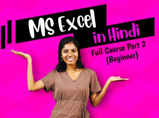 MS Excel in Hindi Full Tutorial Beginner Level Ke Liye