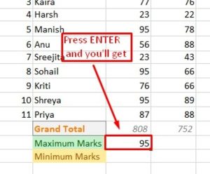 Advance Excel in Hindi - Excel Formulas in Hindi Example Ke Saath