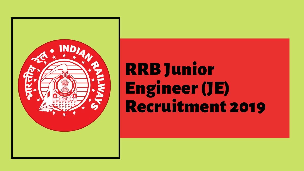 RRB JE Recruitment 2019 | Railway Junior Engineer Notification Download